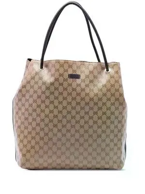 Gucci 2016-2026 Large Gg Crystal Gifford Tote Bag - Neutrals