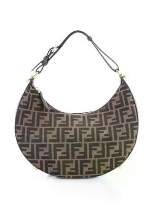 Fendi Zucca Canvas Small Hobo Bag - Brown