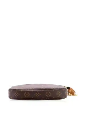 LOUIS VUITTON Monogram Canvas Chain Pochette Accessories Nm Shoulder Bag - Brown