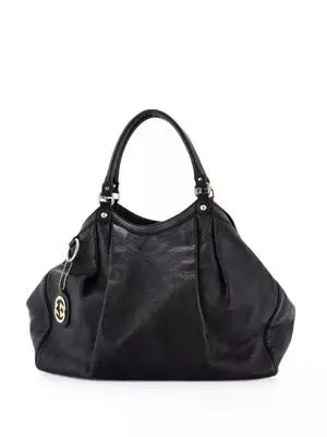 Gucci Sukey Guccissima Leather Large Tote Bag - Black