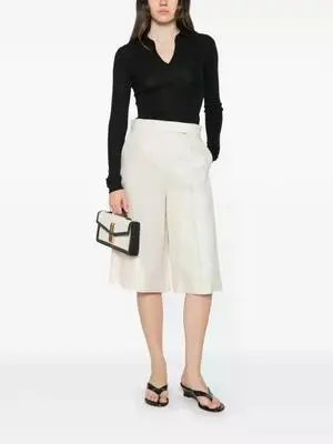 Max Mara Pressed Crease Pocket Shorts