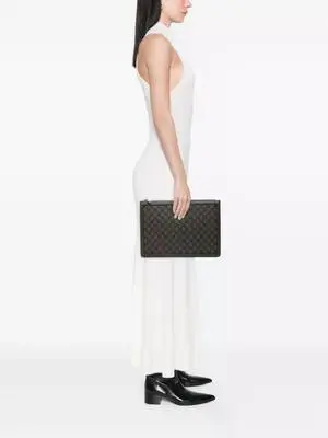 Gucci Gg Supreme Ophidia Clutch Bag