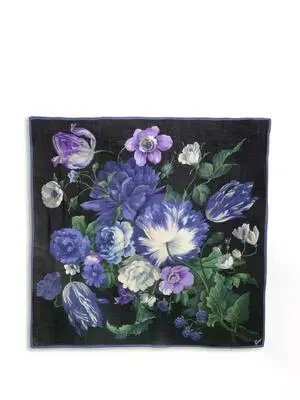 Kenzo Floral-print Scarf - Black