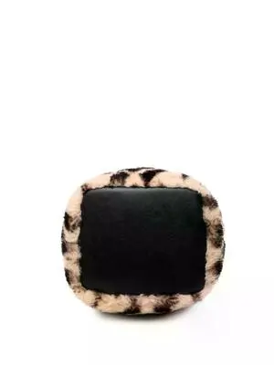 Fendi 2010-2026 Mini Zucca Shearling Mon Tresor Bucket Bag