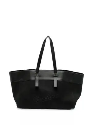 Borsalino Logo Embroidered Tote Bag