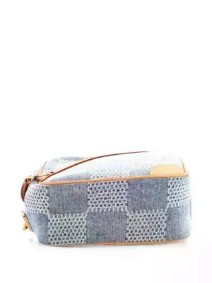LOUIS VUITTON Damier 3d Denim Chess Messenger Bag