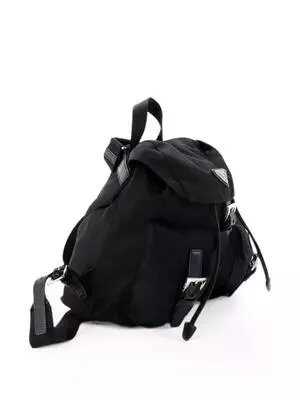 Prada Double Front Pocket Tessuto Small Backpack