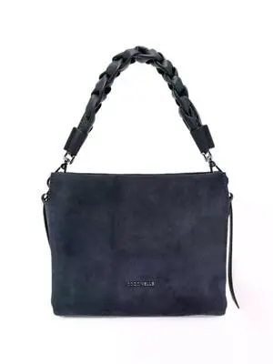COCCINELLE Braided-handle Suede Tote Bag - Blue