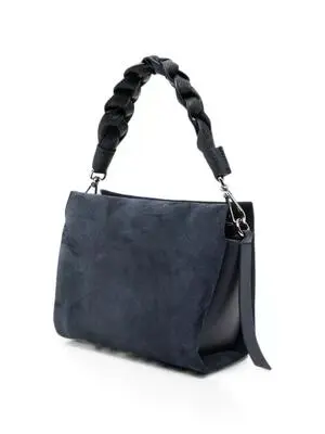 COCCINELLE Braided-handle Suede Tote Bag