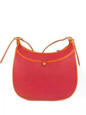 Loewe Perforated-logo Shoulder Bag - Red