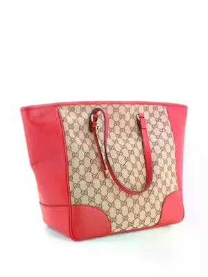Gucci Bree Gg Canvas With Leather Medium Tote Bag