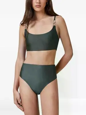 ALLSAINTS Talaria High-waisted Bikini Bottoms - Green