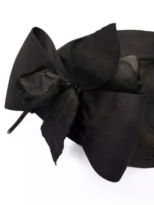 Vintage Bow-embellished Floral-detail Hat