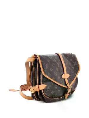 LOUIS VUITTON Saumur 30 Monogram Canvas Crossbody Bag - Brown