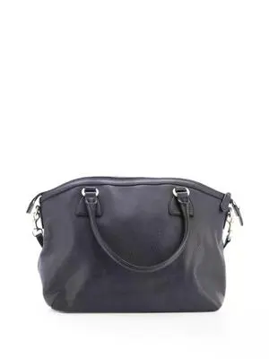 Gucci Gg Charm Convertible Dome Leather Medium Satchel - Black