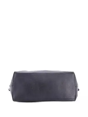 Gucci Gg Charm Convertible Dome Leather Medium Satchel - Black