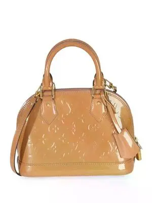 LOUIS VUITTON 2013 Bb Vernis Alma Monogram Handbag - Brown