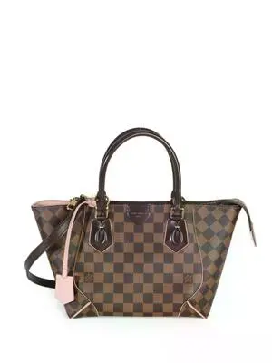 LOUIS VUITTON 2015 Pm Caissa Damier Ebene Tote Bag - Brown