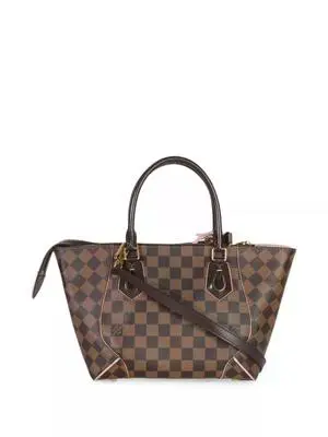LOUIS VUITTON 2015 Pm Caissa Damier Ebene Tote Bag