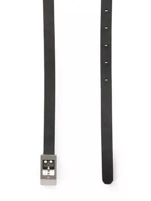 Rick Owens Logo-engraved Buckle Belt - Black