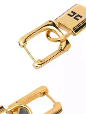 Elisabetta Franchi Padlock Drop Earrings