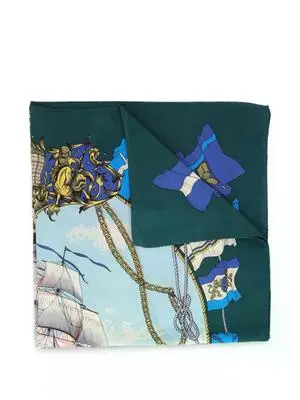 L'EQUIP Nautical-print Scarf