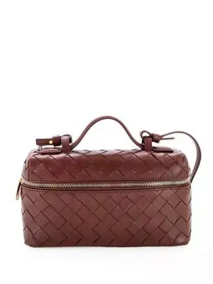 Bottega Veneta Bang Bang Vanity Case Intrecciato Leather Crossbody Bag - Brown