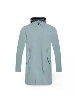 Herno Hooded Concealed-fastening Coat