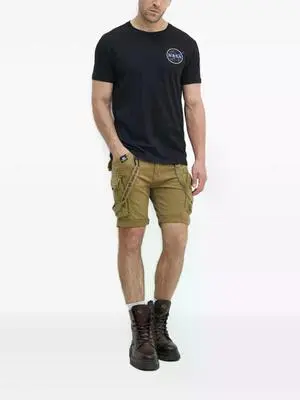 Alpha Industries Utility Logo-patch Cargo Shorts - Green