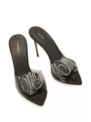 LE SILLA Crystal-embellished Slide Sandals