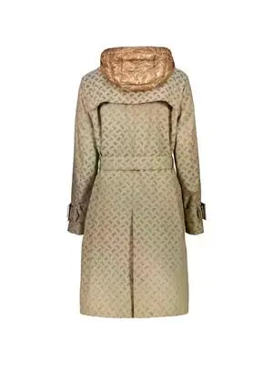 Herno Monogram-print Hooded Trench Coat