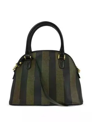 Fendi 1990s Pequin Striped Handbag