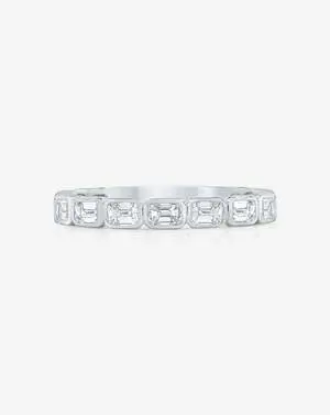 Ring Concierge Sideways Emerald Bezel Band 14k Yellow Gold / Mini - One-color