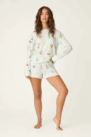 PJ Salvage Cocktail Print Pajama Top