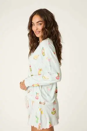 PJ Salvage Cocktail Print Pajama Top