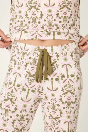 PJ Salvage Déjà Vu Dreams Tiki Time Open Leg Pants