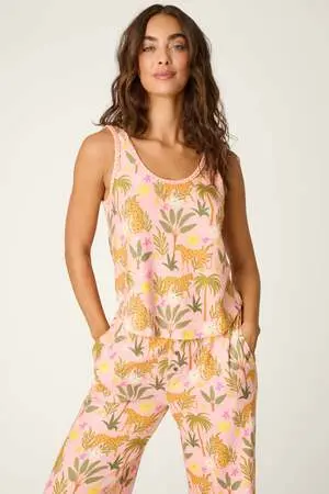 PJ Salvage In The Jungle Leopard Safari Tank Top