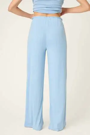 PJ Salvage More Amour Pointelle Open Leg Pants