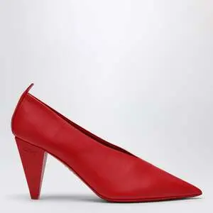 Loewe Origami Cubic Pumps In Leather - Red