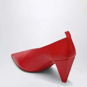 Loewe Origami Cubic Pumps In Leather - Red