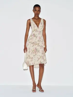 REFORMATION Vera-lilly Dress - Ivory