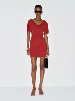 REFORMATION Nina Knit Dress - Red