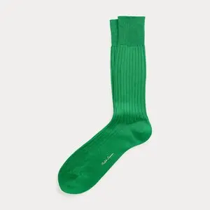Ralph Lauren Rib-knit Cotton Trouser Socks - Kelly