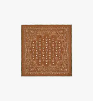 Mcm Paisley Cotton-silk Scarf - Cognac