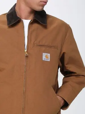 Carhartt Work In Progress Organic Cotton Canvas Detroit Jacket With Velvet Collar
