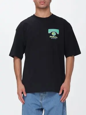 Carhartt Work In Progress Cotton T-shirt With Graphic Print And Contrast Logo - Black