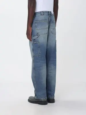 Carhartt Work In Progress Og Single Knee Pant Wide Leg Jeans - Blue