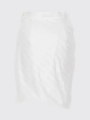 VIVIENNE WESTWOOD High-waisted Cotton Pencil Mini Skirt With Slit