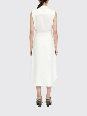 DIESEL® White Sleeveless Midi Shirt Dress