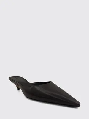 THE ROW Leather Mules - Brown